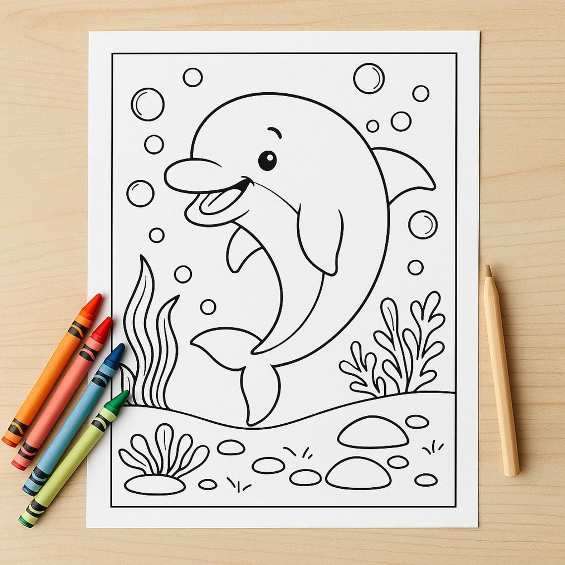 Ocean Adventure Coloring Pages for Kids, Printable Sea Life Activity ...