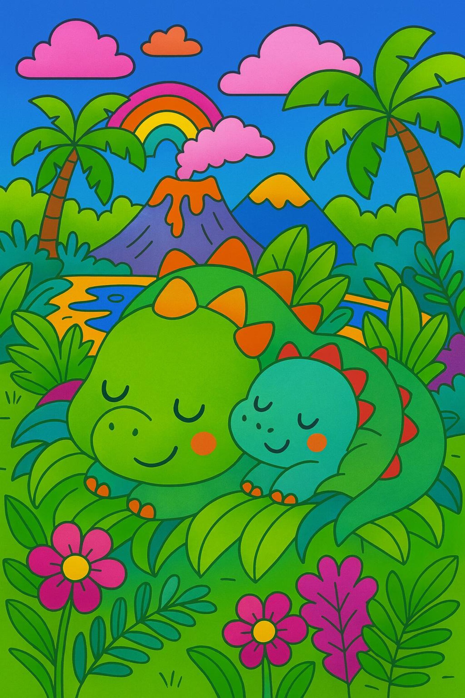 Dinosaur World Adventure | Coloring Book for Kids | 20 Pages Printable ...