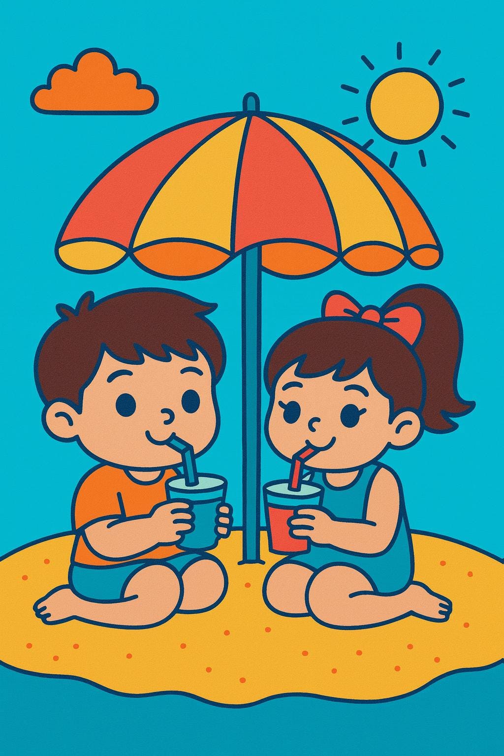 Beach Day Coloring Book for Kids: 20 Summer Scenes - Printable PDF - Etsy