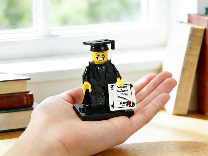 Graduation Minifigures, 2026 Graduation Gifts, Grad Gifts for Him&her ...