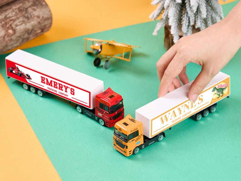 Custom Name Toy Truck, Personalized Alloy Car Model, Lorry Driver Gift ...