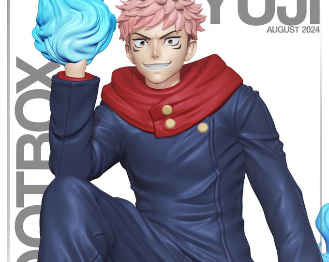 Yuji Itadori STL 3D Print File | Jujutsu Kaisen STL Figure for Resin ...