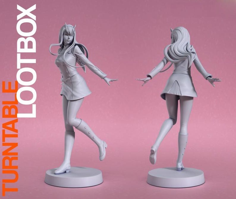 Zero Two STL 3D Print File | Anime STL Figure for Resin & Fdm | Darling ...