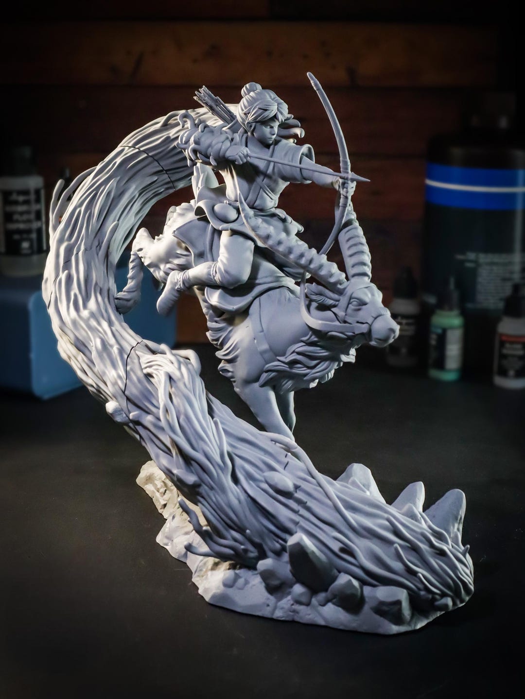 Ashitaka Princess Mononoke STL 3D Print File | Studio Ghibli Stl Figure ...