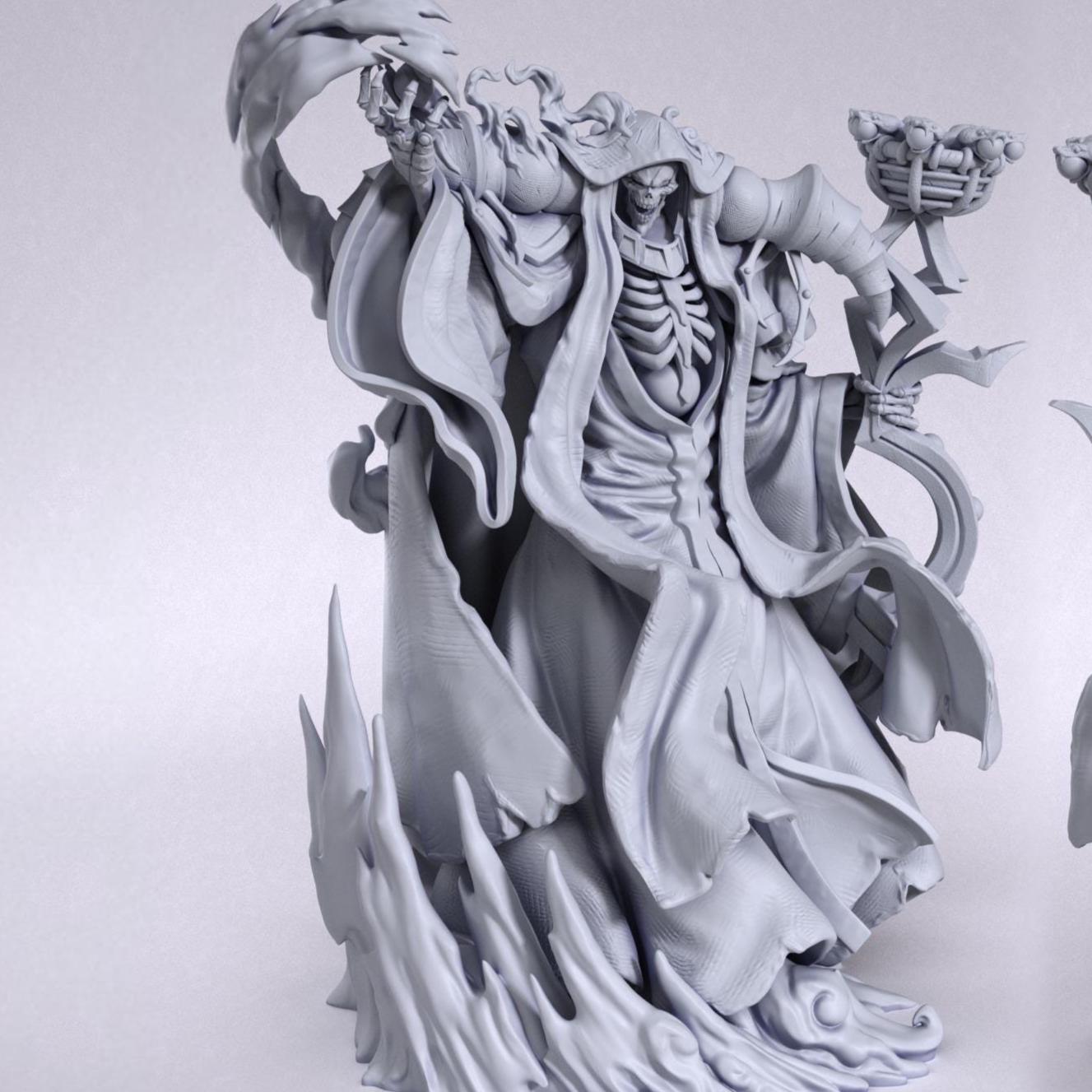 Ainz Ooal Gown Overlord STL 3D Print File | STL Figure for Resin & FDM ...