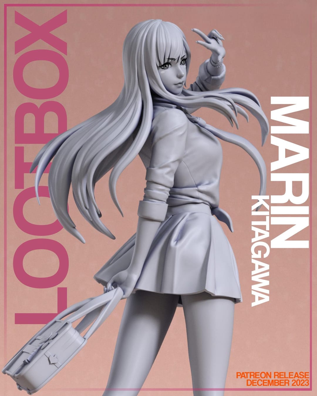 Marin Kitagawa STL 3D Print File | Cosplay Girl STL Figure File | My ...