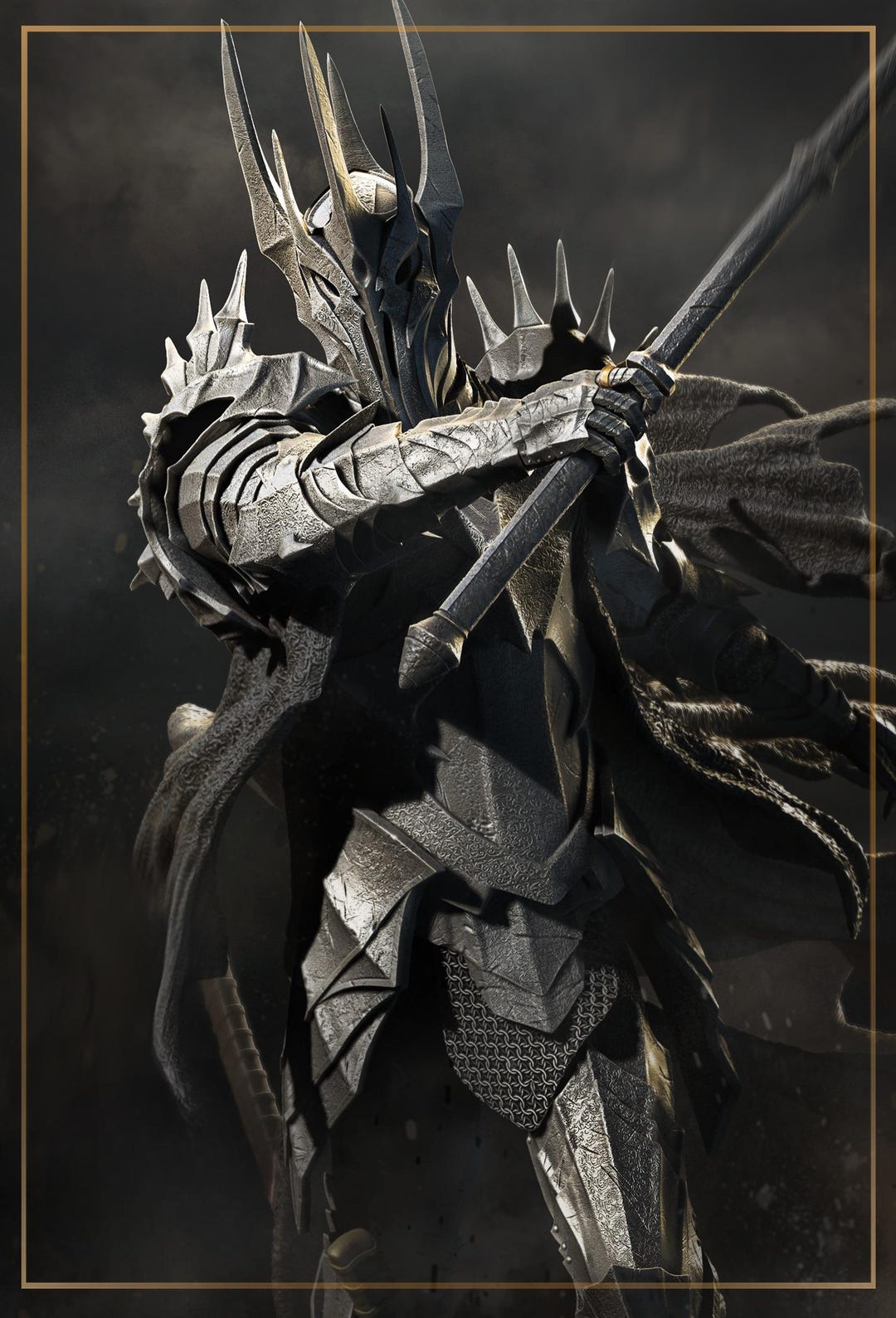 Sauron STL 3D Print File | Lord of the Rings STL Figure | Dark Lord STL ...