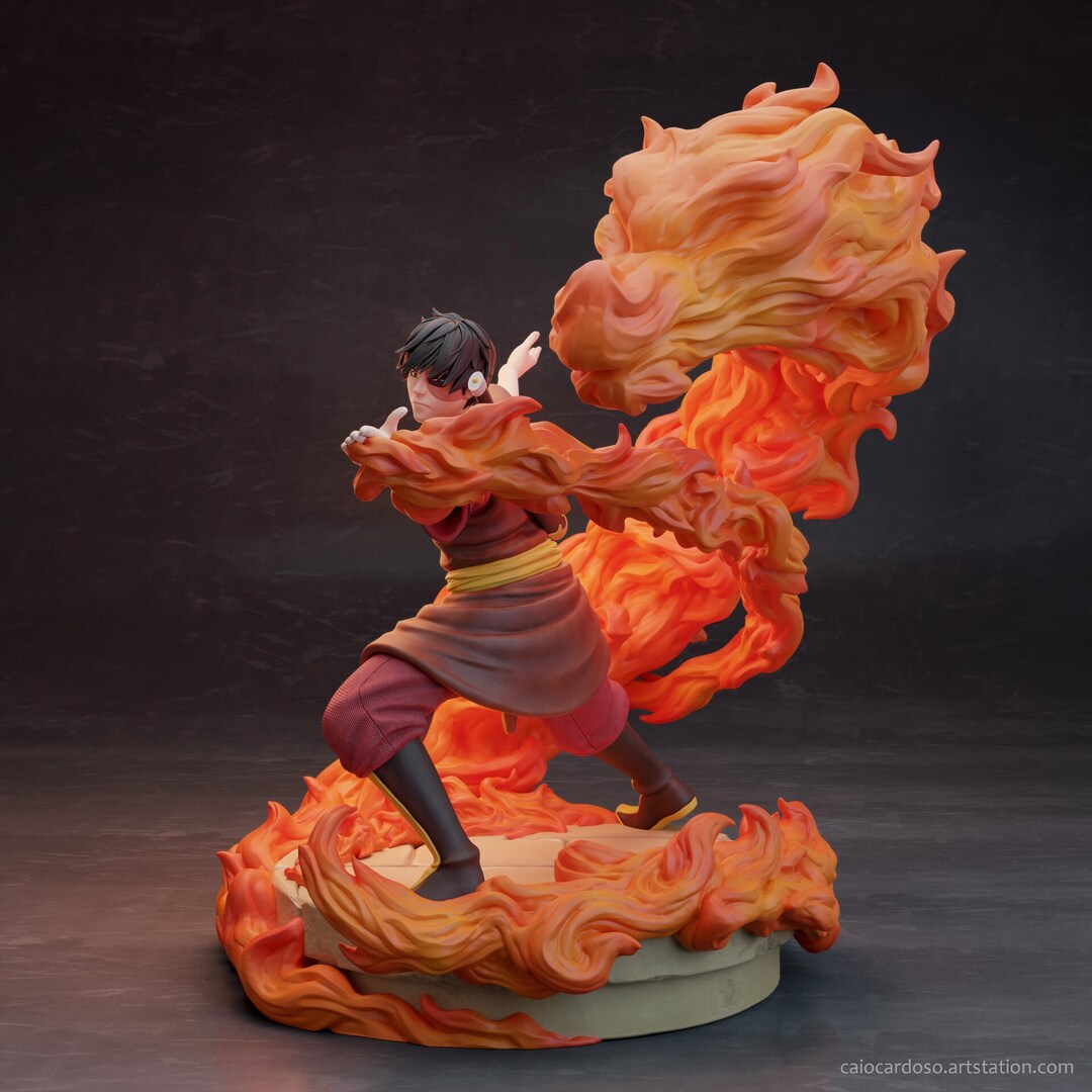 Zuko STL 3D Print File | Firebender STL Figure for Resin & FDM | Avatar ...