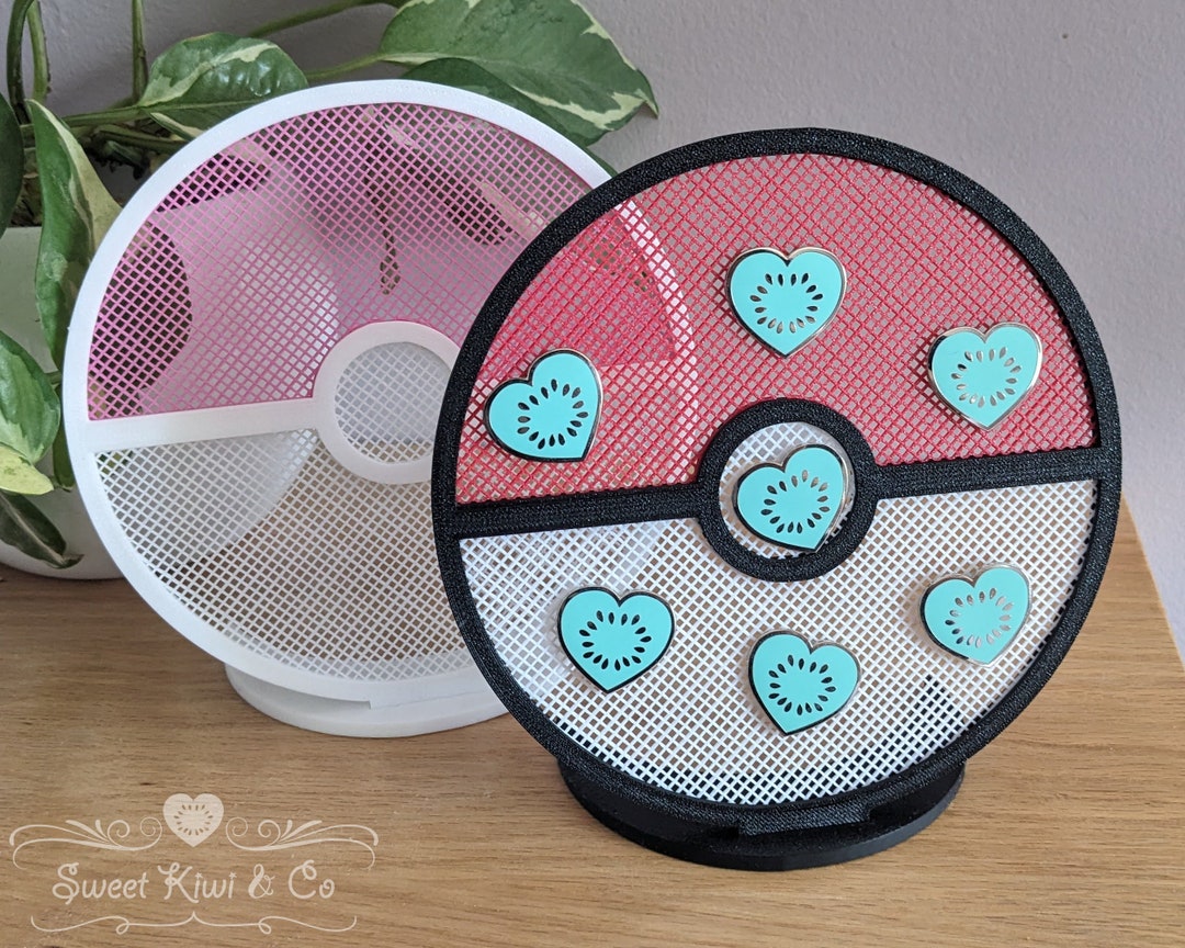 Pokemon Pokeball Enamel Pin Frame - Kawaii Enamel Pin Display - Etsy