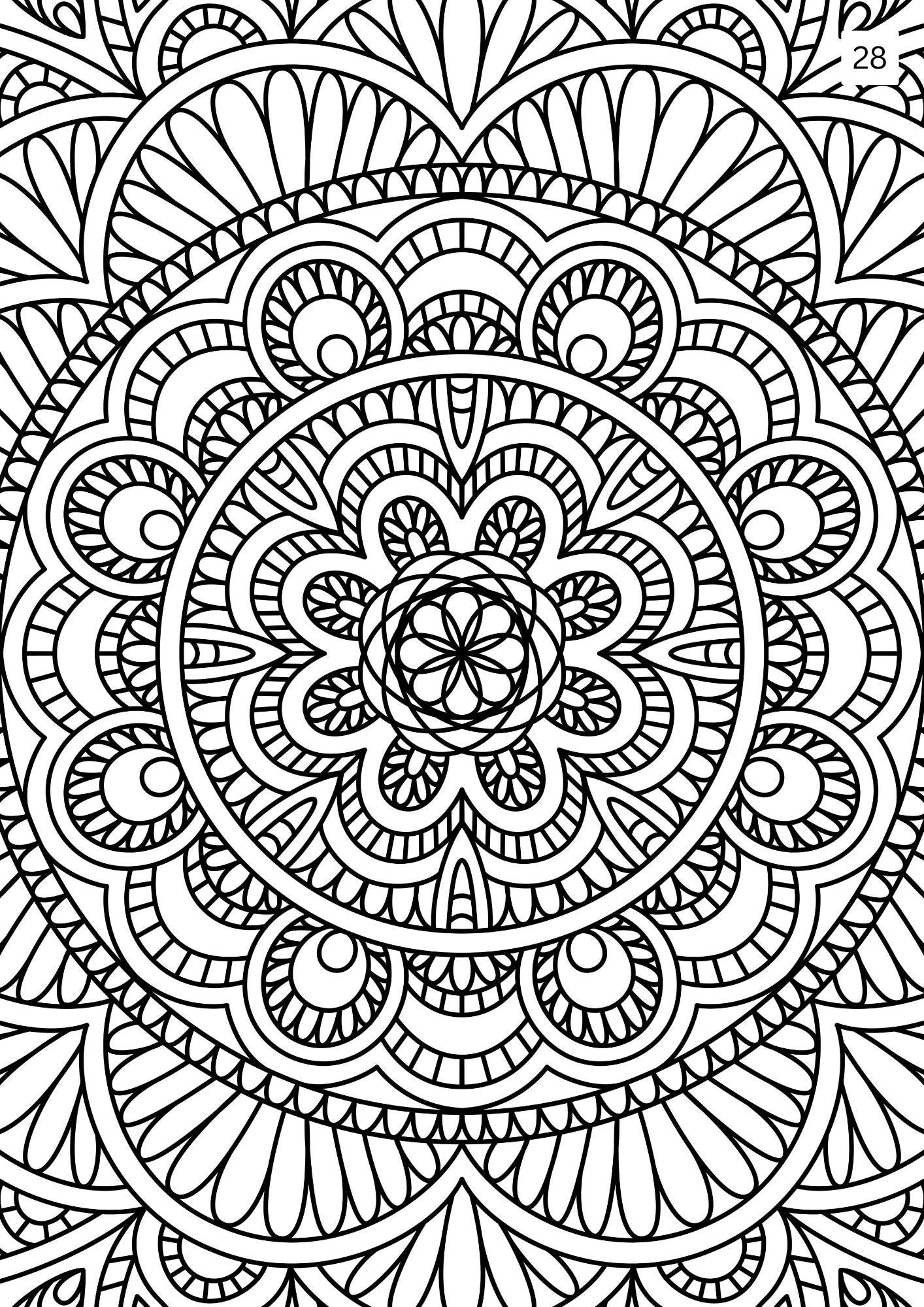 Mandala Wall Art, Inspirational Poster, Printable Mandala Art ...