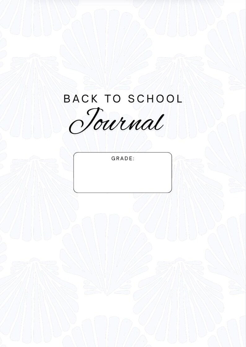 Back to School Journal - Etsy