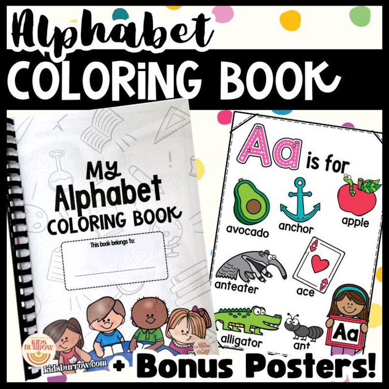 Alphabet Coloring Book | Alphabet Letter Tracing Uppercase and ...