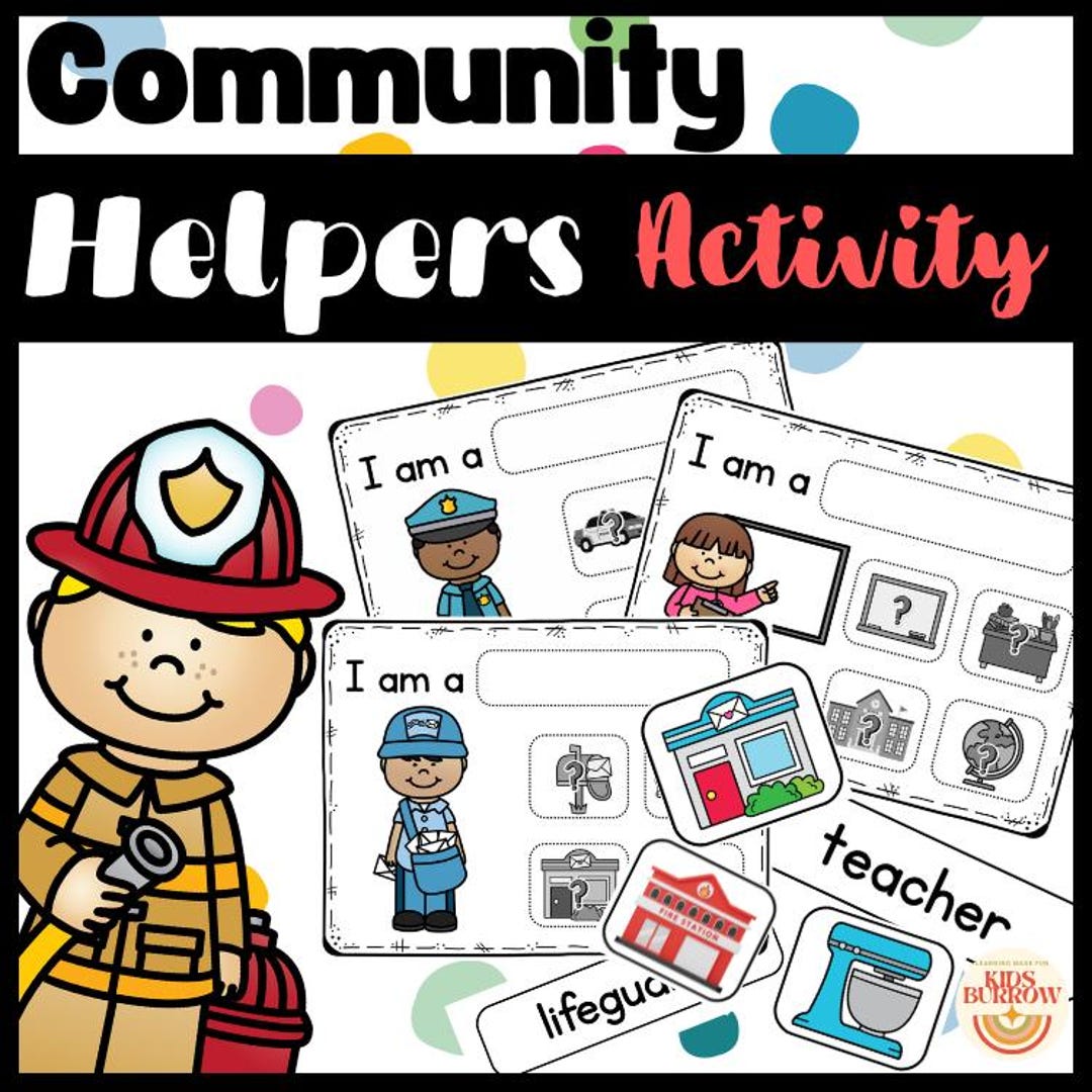Community Helpers Activity Preschool and Kindergarten | Jobs Sorting ...