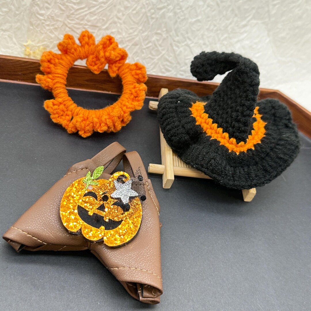 Handmade LABUBU Clothing: Halloween Pumpkin Costume, Hand-crocheted ...
