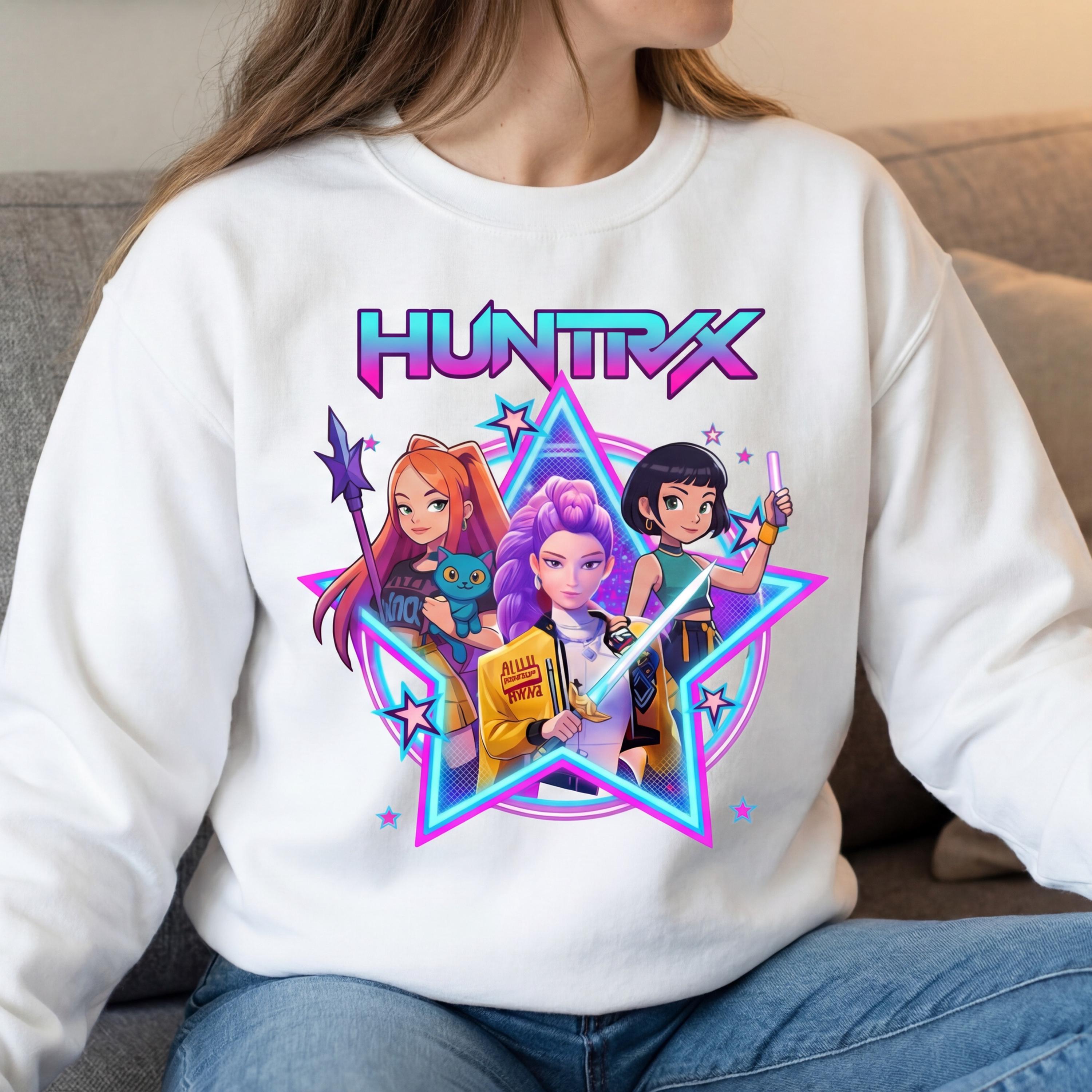 Huntrix Saja Girls Anime PNG, Kpop Demon Hunter Sublimation Design ...