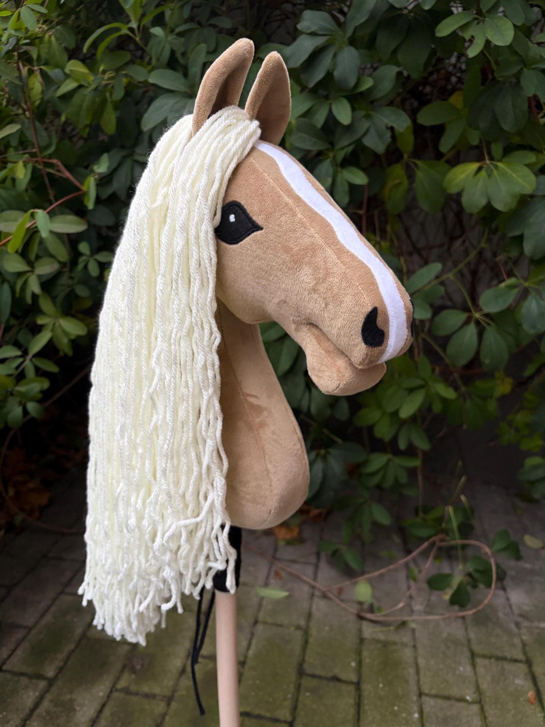 Handmade Hobby Horse With Light Mane and Detachable Stick A3 A4 - Etsy