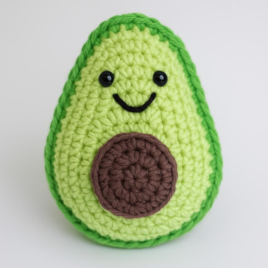 Amigurumi Avocado Crochet Pattern – DIY Kawaii Plushie (PDF Download ...