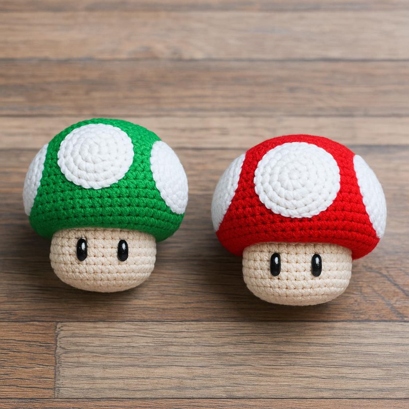 1up Mushroom Crochet Pattern: Super Mario Amigurumi Plush (PDF Download ...