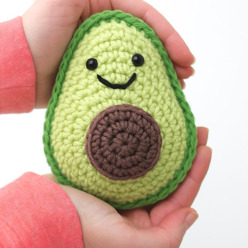 Amigurumi Avocado Crochet Pattern – DIY Kawaii Plushie (PDF Download ...