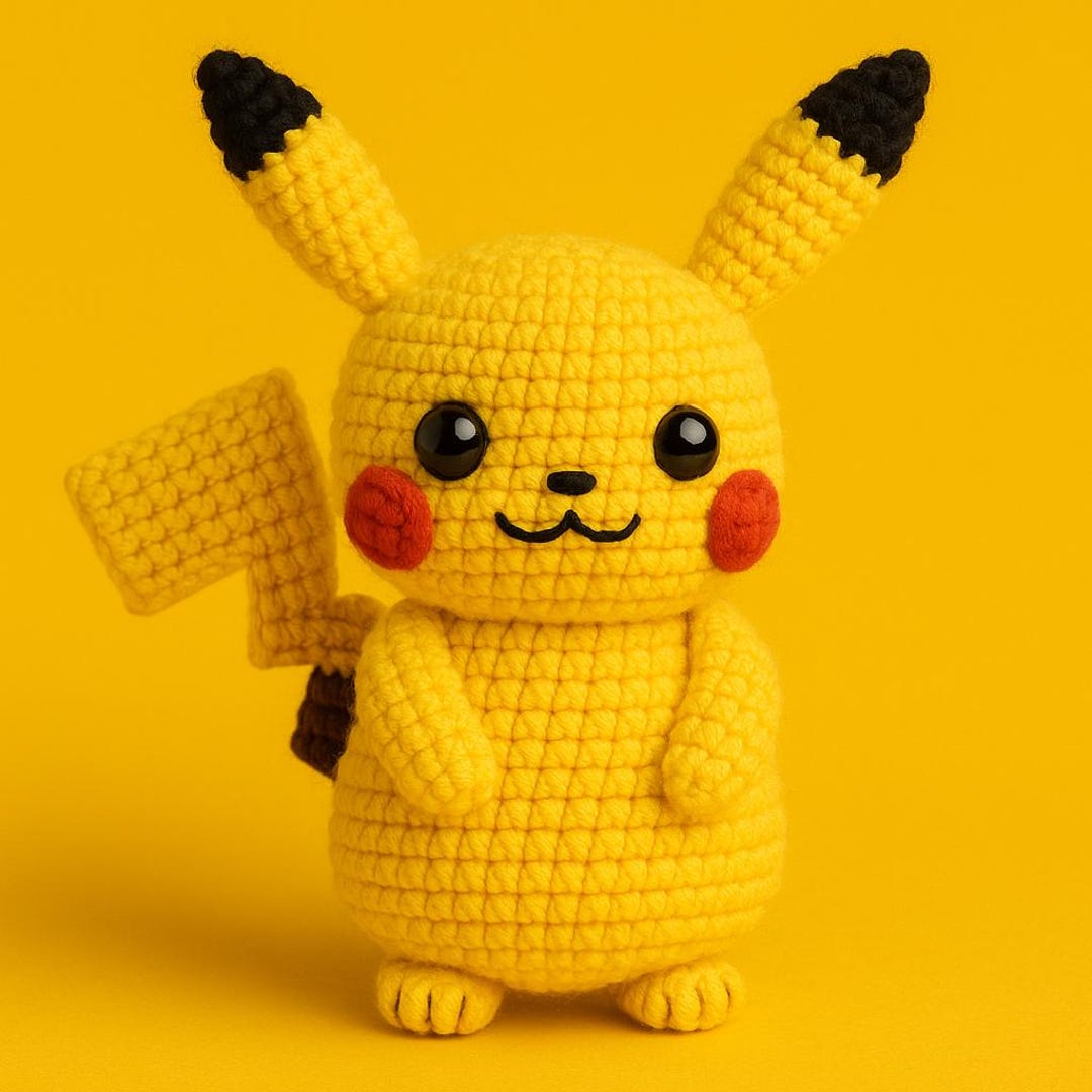 Crochet Pika Pika Amigurumi Pattern PDF – DIY Plush Toy Tutorial ...