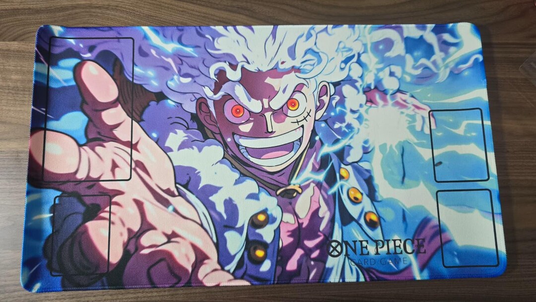 Monkey D. Luffy Gear 5 Playmat: One Piece TCG, Minky Fabric 24x14 - Etsy