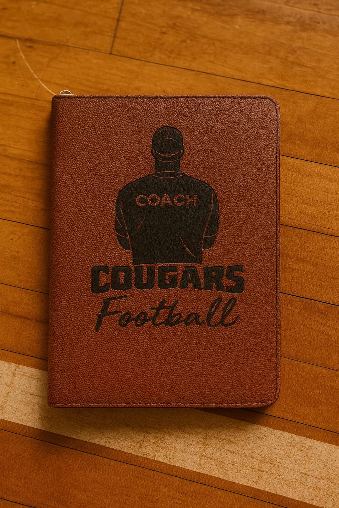 Personalized Football Portfolio: Engraved Leatherette Padfolio, Coach ...