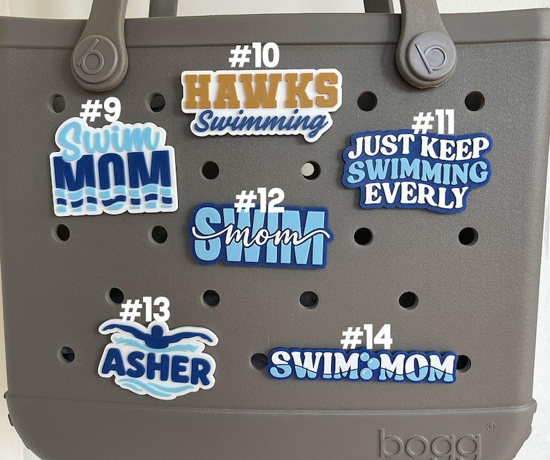 Swim Team, Mom, Goggles Bogg Bag Charm: 3D Printed PLA - Etsy