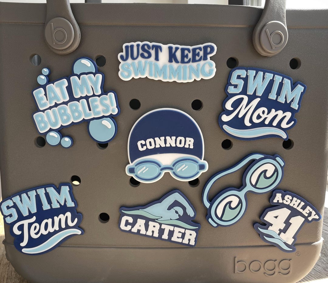 Swim Team, Mom, Goggles Bogg Bag Charm: 3D Printed PLA - Etsy