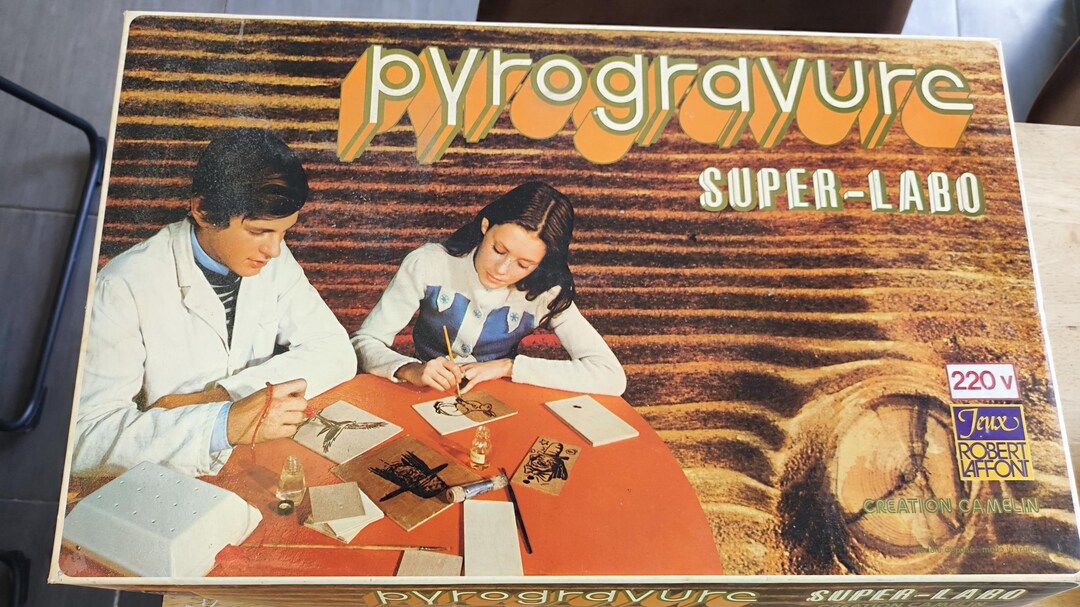 70s Pyrography Game - Etsy