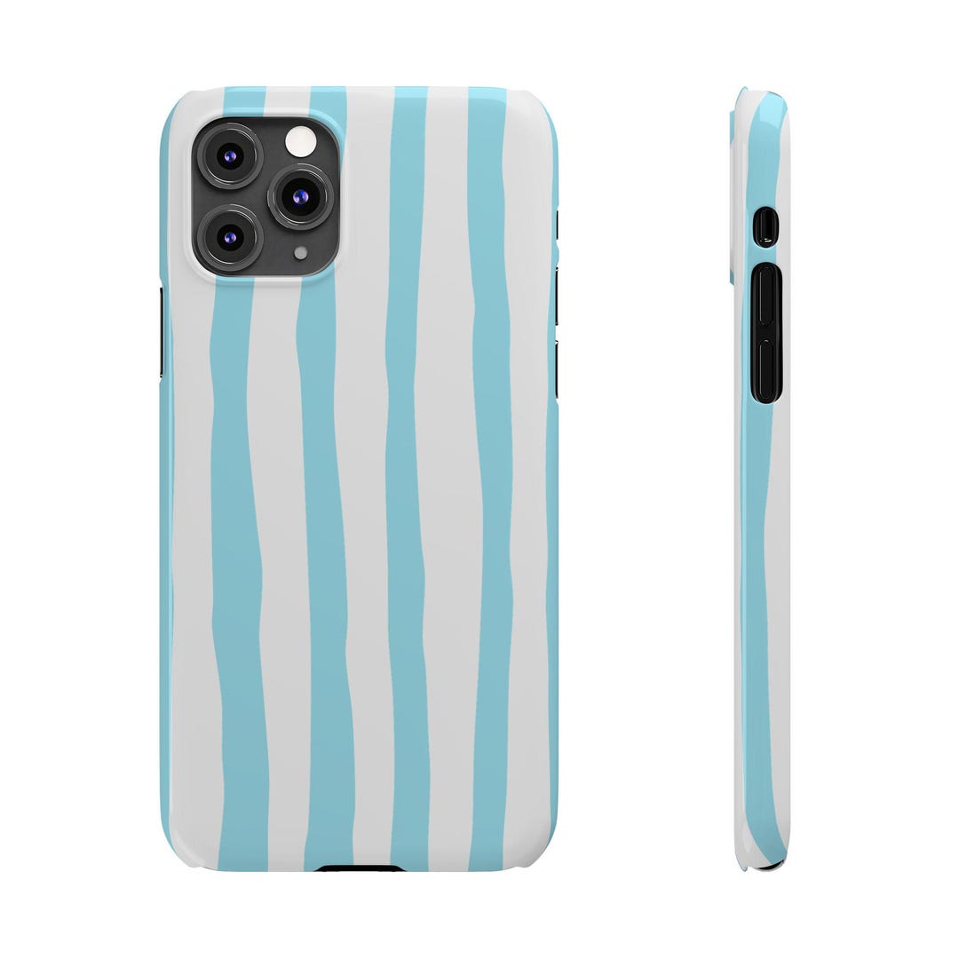 BABY BLUE STRIPE Phone Case, Slim Case, Summer Vibe, Trendy, Phone ...