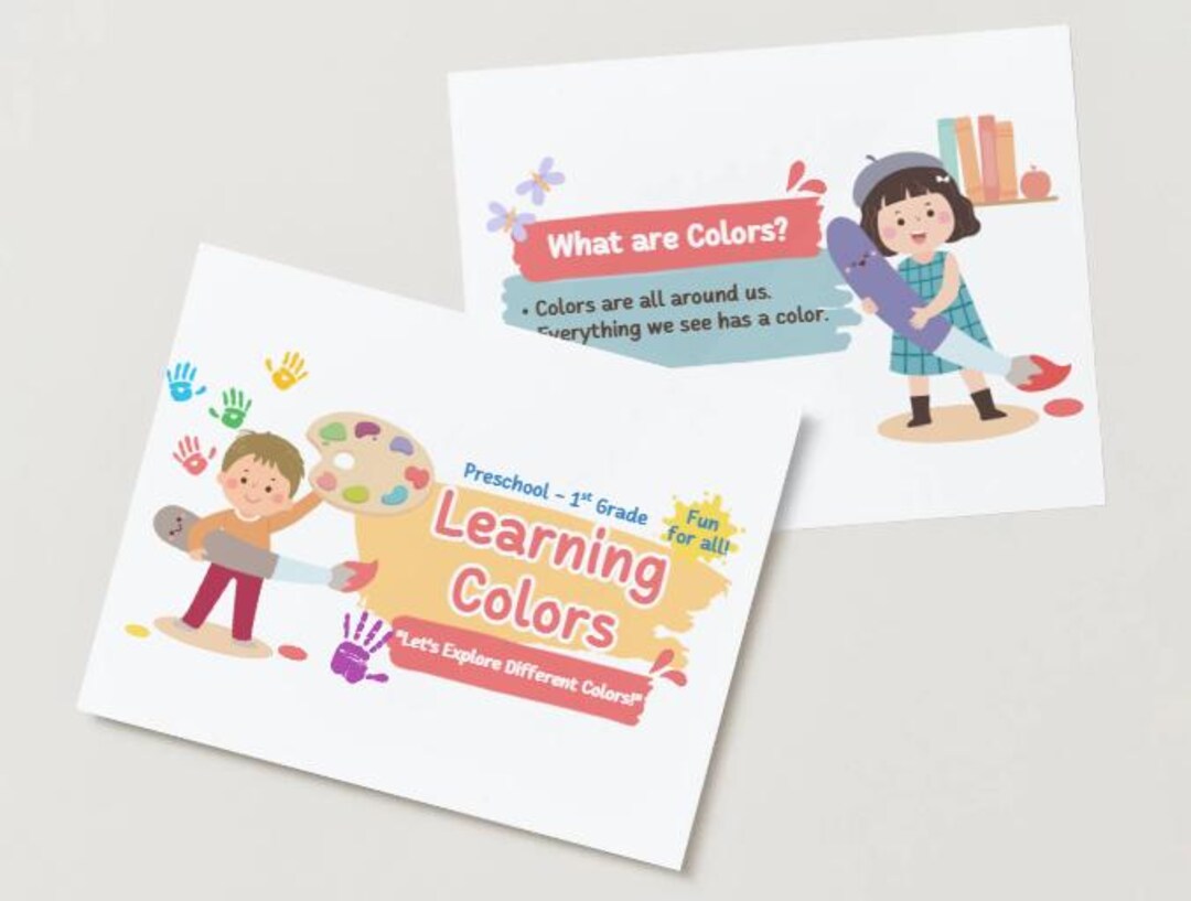 Learning Colors Booklet for Preschool to 1st Grade | 10-page Printable ...