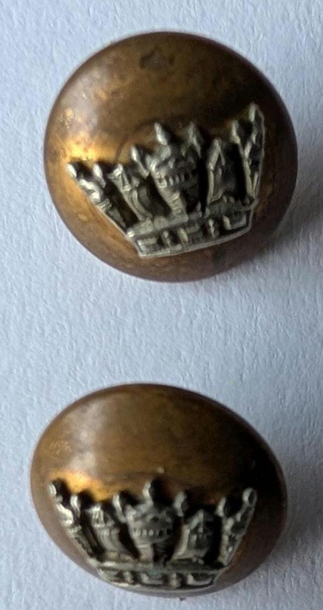 2 X 12 Mm Royal Dragoon Guards Uniform Buttons - Etsy