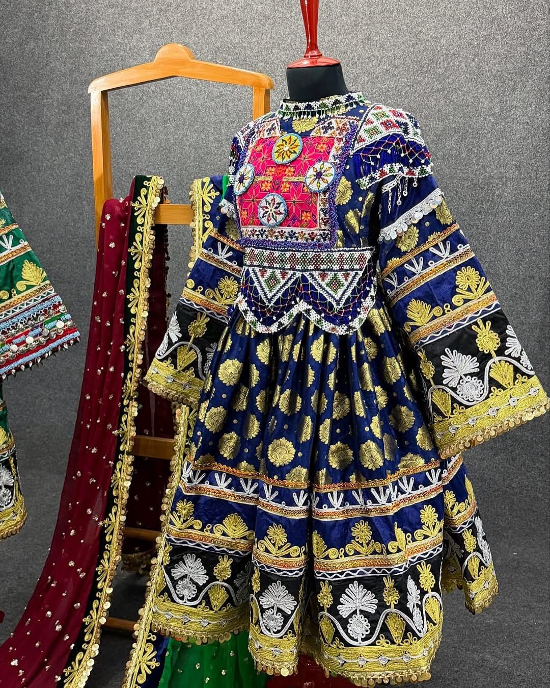 Afghan Dress | Traditional Kuchi Gown | Handmade Afghan Kuchi Frock ...