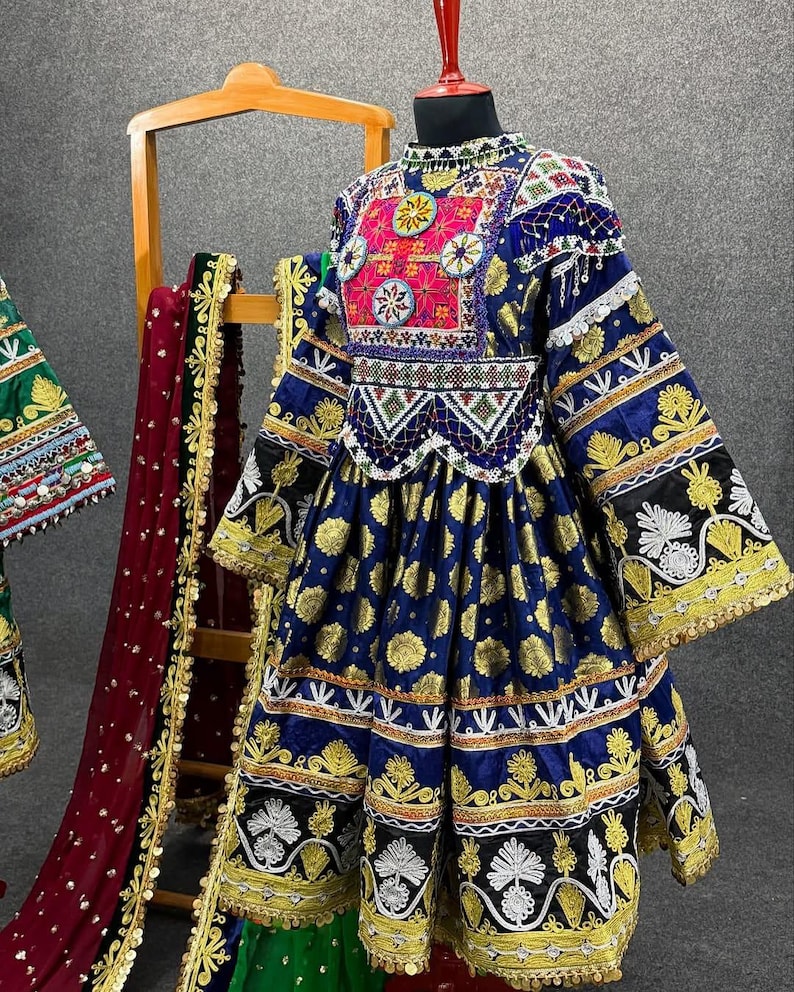 Afghan Dress | Traditional Kuchi Gown | Handmade Afghan Kuchi Frock ...