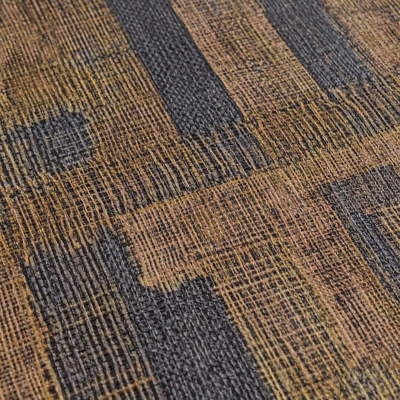 Modern Bold Brown Textured Geometric Wallpaper 3d Vinyl Luxury Rustic ...
