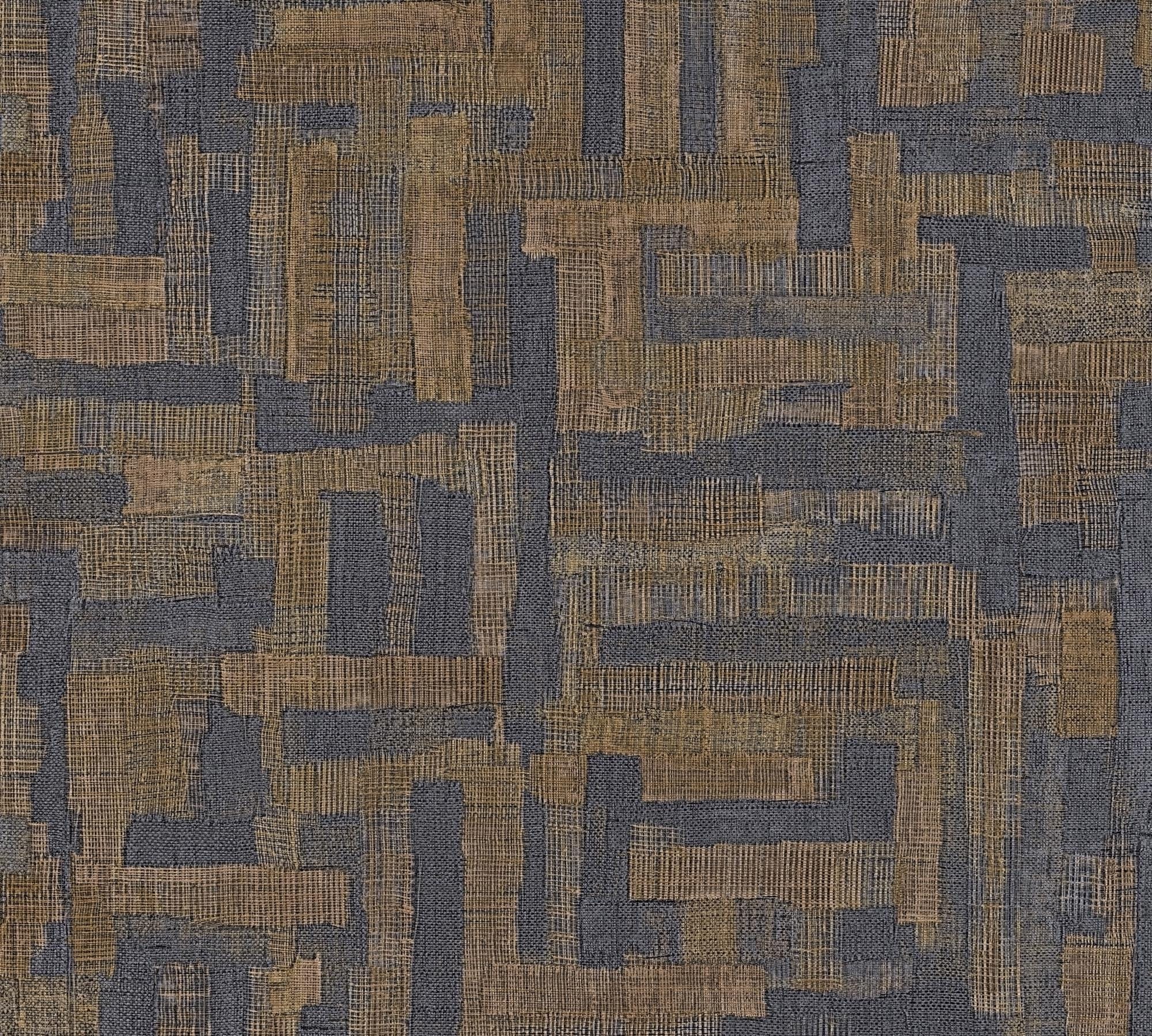 Modern Rustic Textured Dark Metallic Wallpaper 3d Vinyl Geometric ...