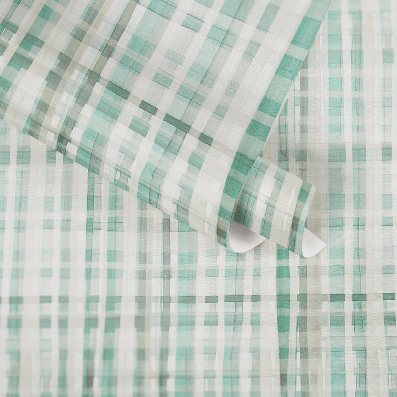 Checkered Wallpaper Green - Etsy