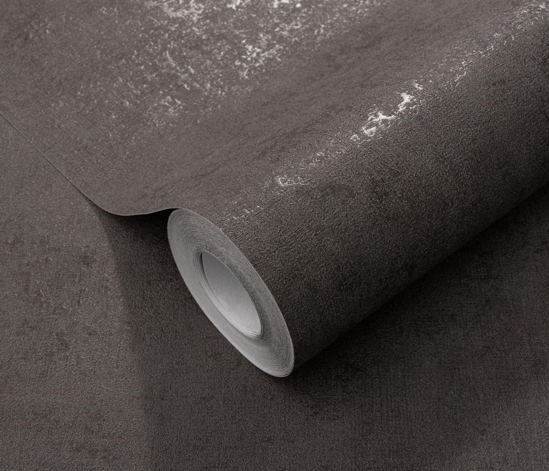 Charcoal Deep Graphite Modern Wallpaper Dark Concrete Wallpaper ...
