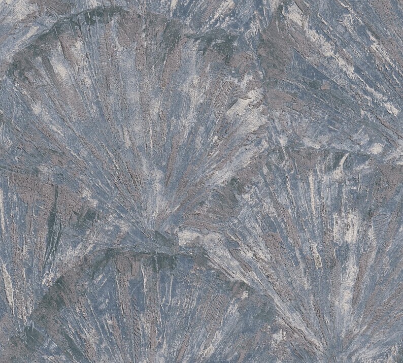 Gray Blue Vintage Coastal Boho Textured Retro Wallpaper 3d Metallic Art ...
