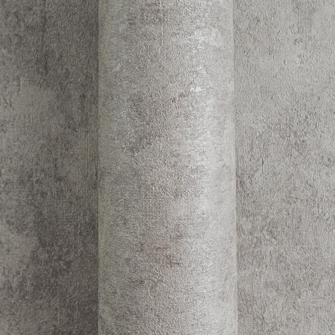 Modern Concrete Faux Stone Metallic Wallpaper Textured Gray Wallpaper ...