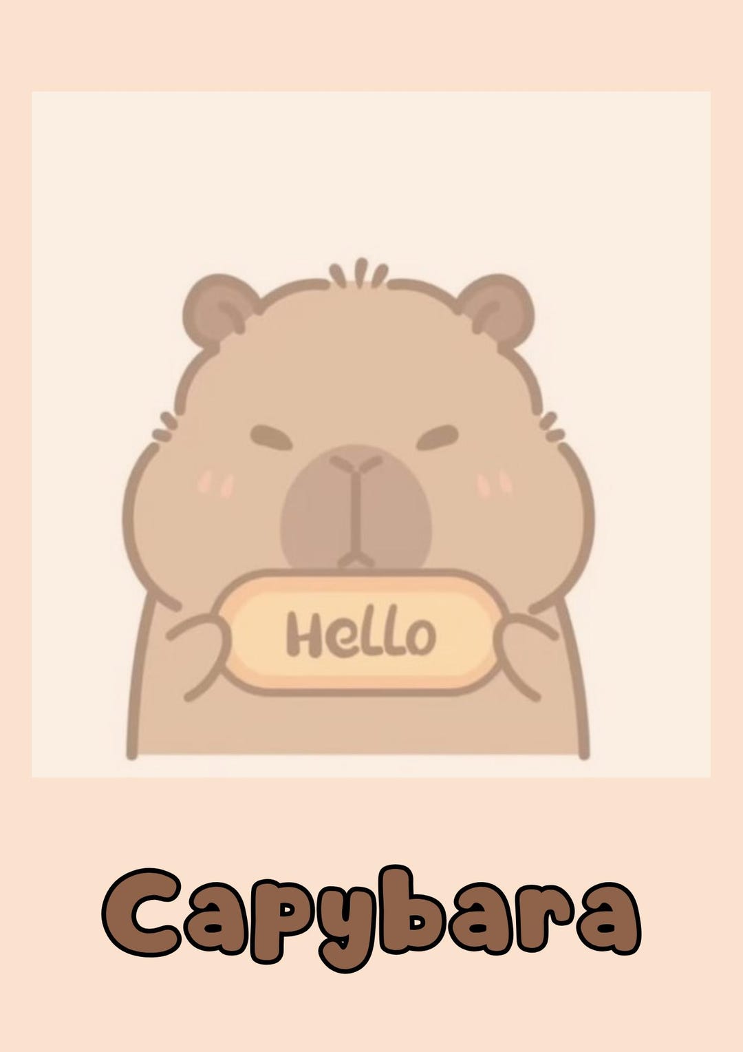 Capybara Printable Activity Book for Kids 31 Fun Pages Kawaii Animal ...