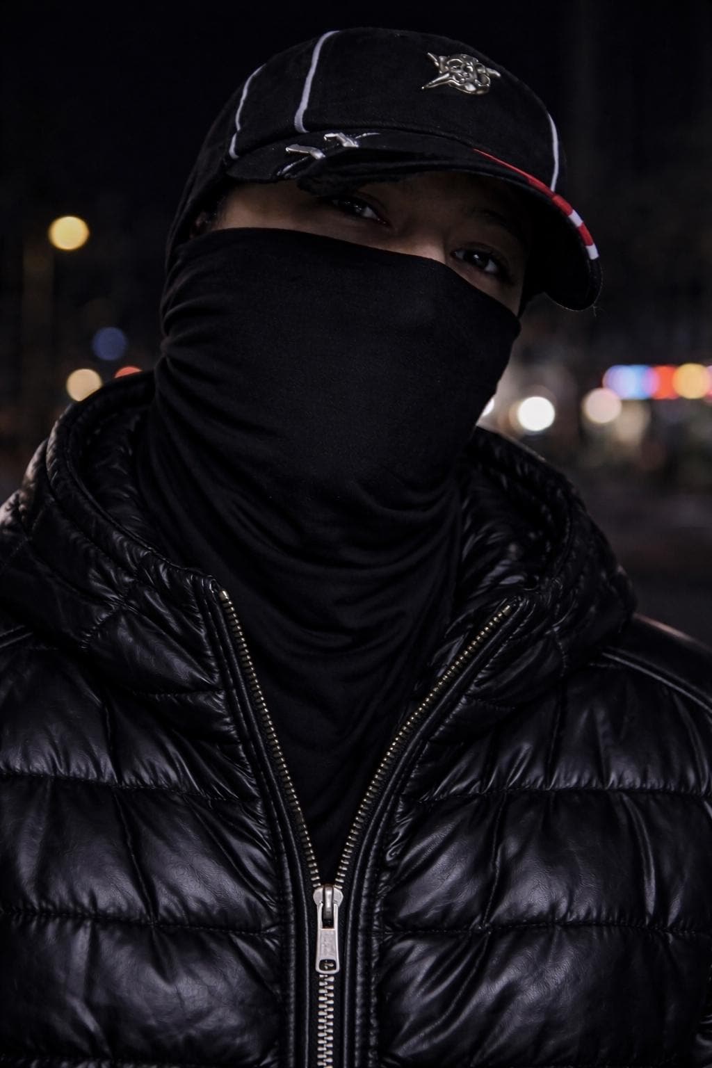 Black Full-face Techwear Mask – Custom Logo / Instagram / Text ...
