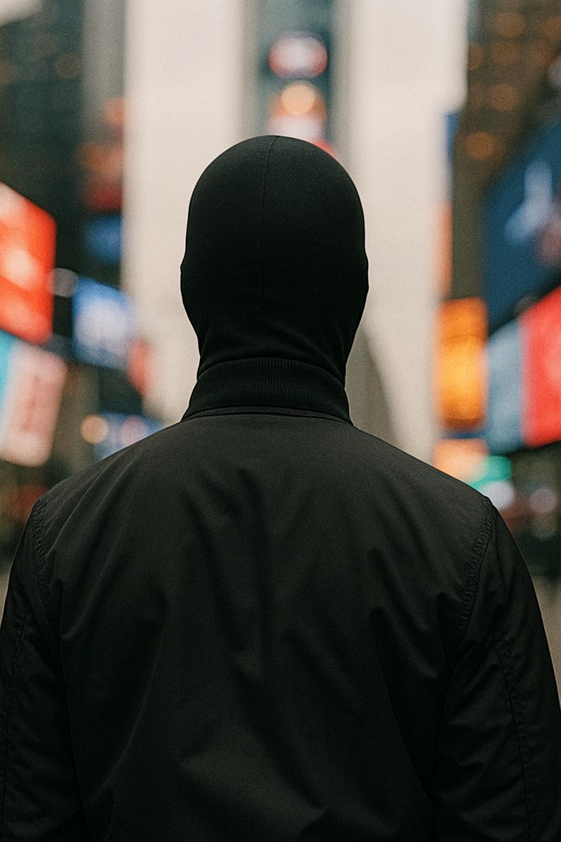 Black Full-face Techwear Mask – Custom Logo / Instagram / Text ...