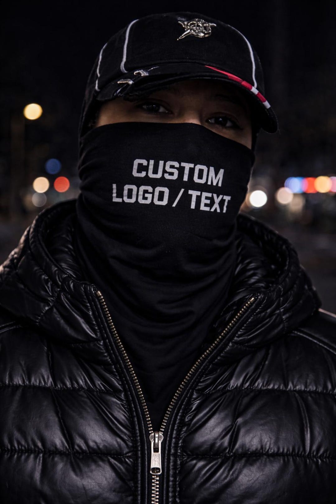 Buff Face Cover Minimal Black – Balaclava Style Mask for Anonymous ...