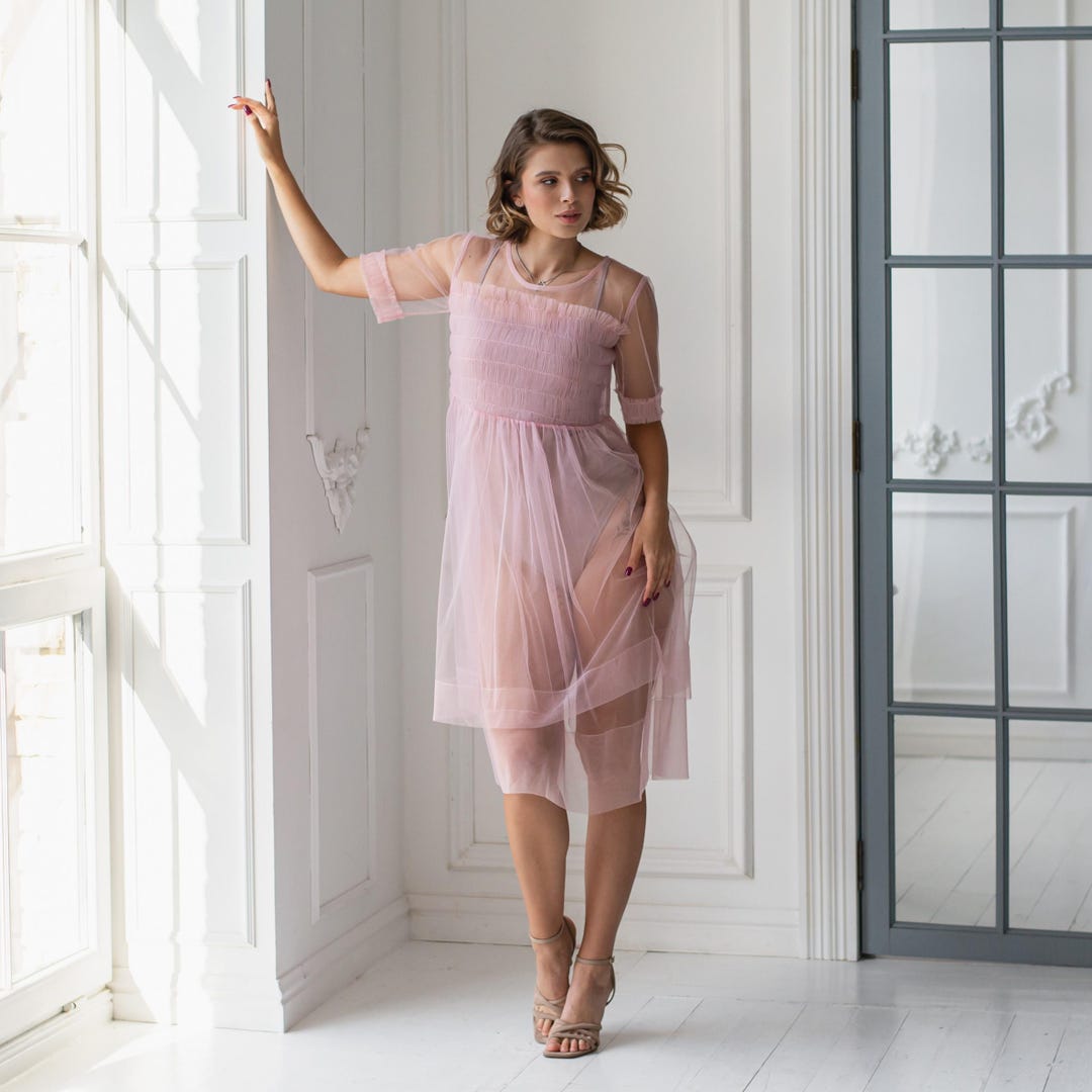 Sheer Tulle Dress, Tulle Overlay Dress, Futuristic Dress Plus Size, Villanelle Dress, Avant ...