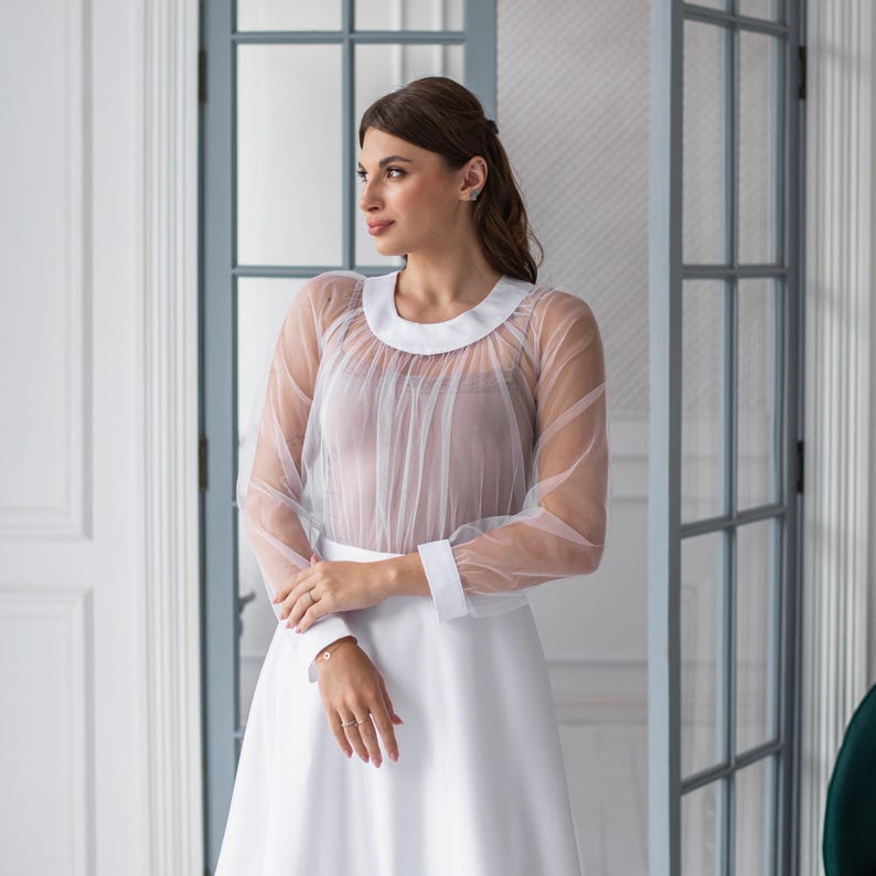 Villanelle Dress, Sheer Tulle Dress, Tulle Overlay Dress, Futuristic ...