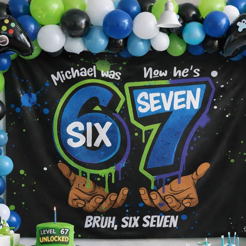 67 Party Banner - Etsy