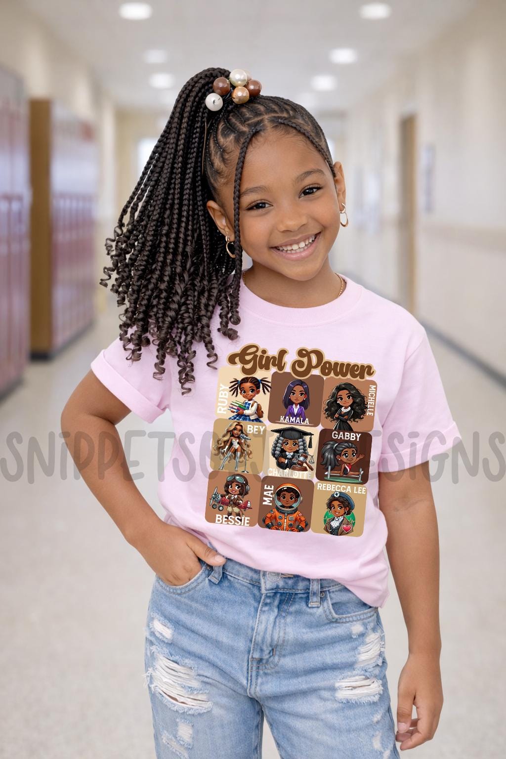 Girl Power Black History Month Shirts for Girls - Historical Women Tees ...