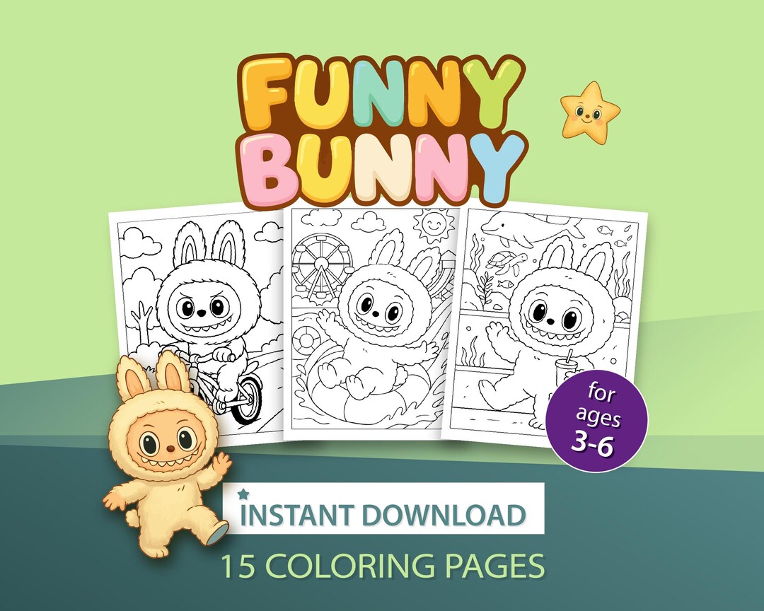 Bunny Coloring Pages for Kids | 15 Fun Activity Sheets (PDF Download ...
