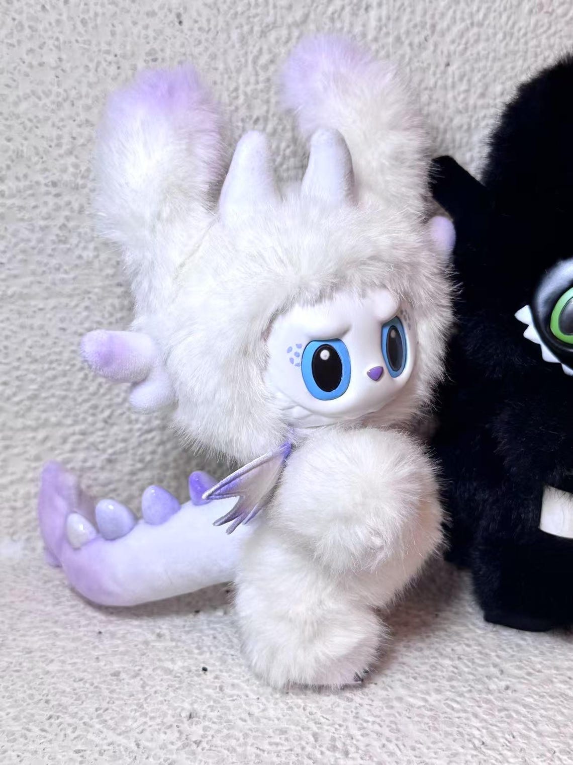 Custom V1 LABUBU “light Fury” Dragon Cosplay – White Faux Fur Suit ...